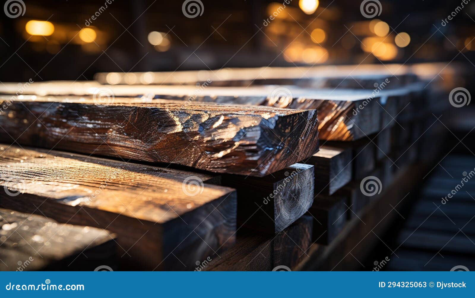 Large Stack of Timber Outdoors, Nature Construction Material Generated ...