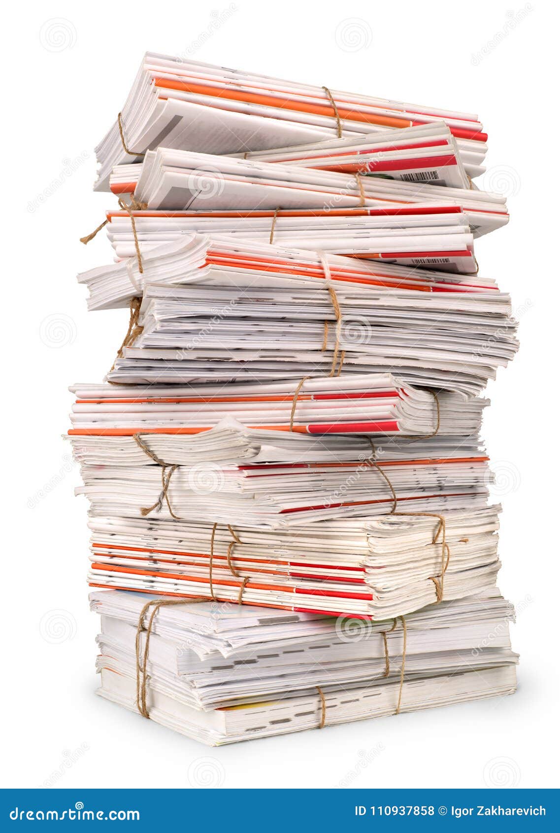 Large Stack Of Toilet Paper Rolls In A Bathroom. Ready For An Emergency ...