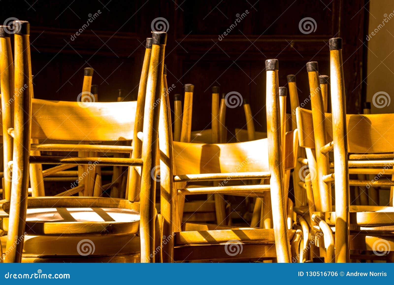 Stacked Chairs stock photo. Image of piled, stack, italian - 130516706