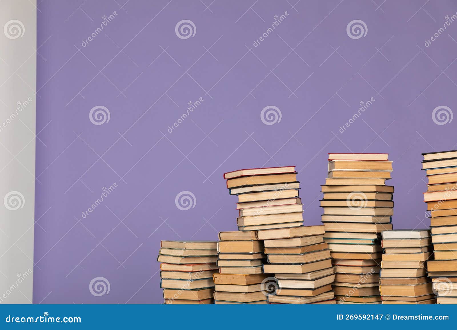 Large Stacks of Books in the Library of Knowledge Science Literature ...