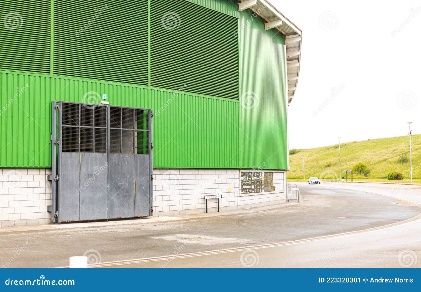 Large Stadium Doors stock image. Image of objects, entrance - 223320301