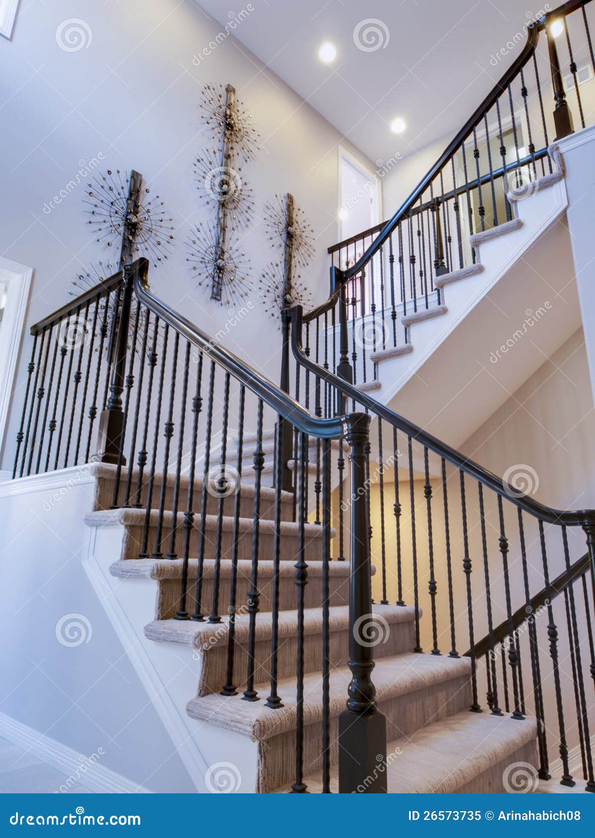 Large stair stock image. Image of wood, stair, contemporary - 26573735