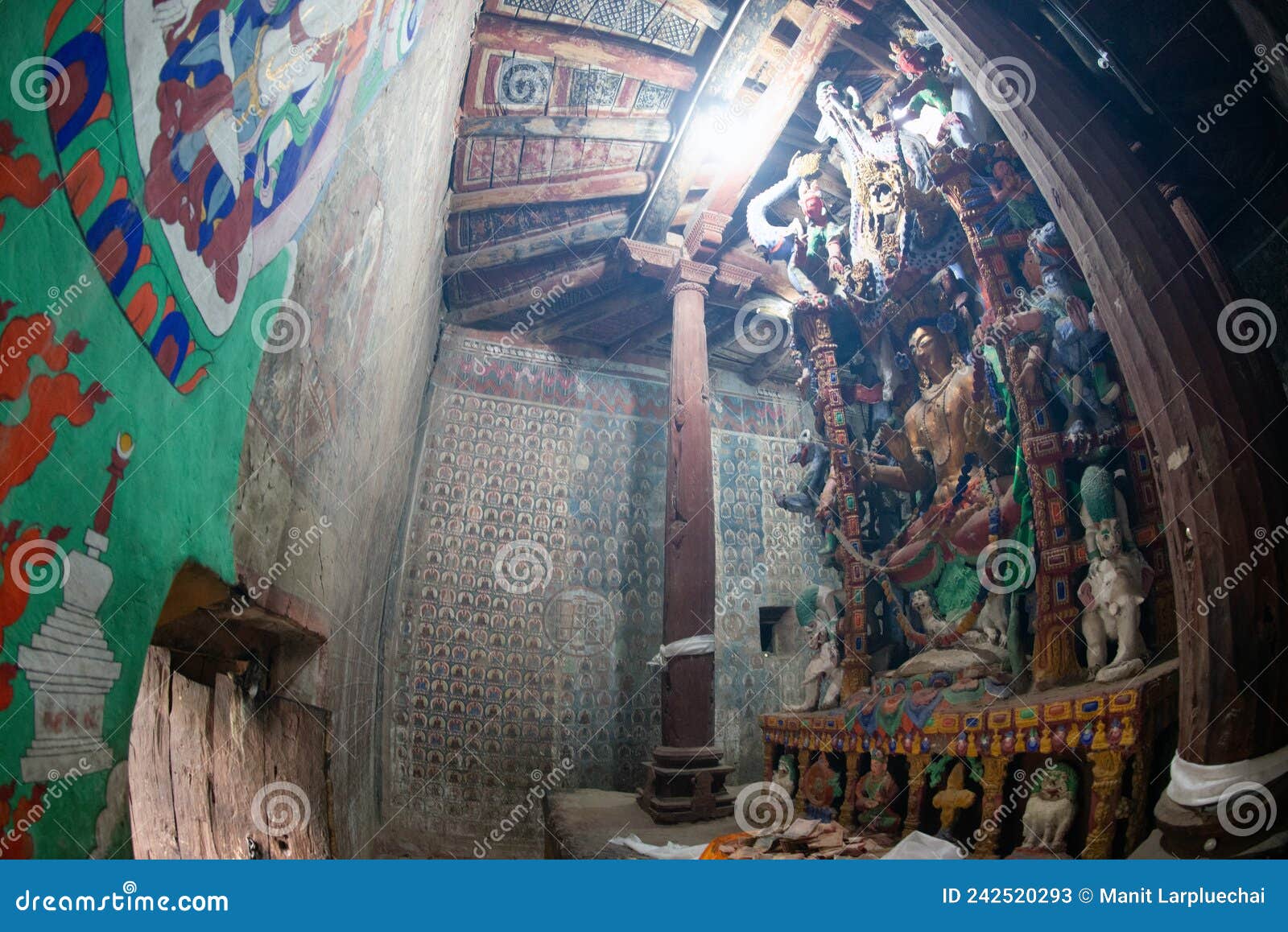 Large Standing Buddha in Alchi Monastery or Alchi Gompa at Ladakh ...