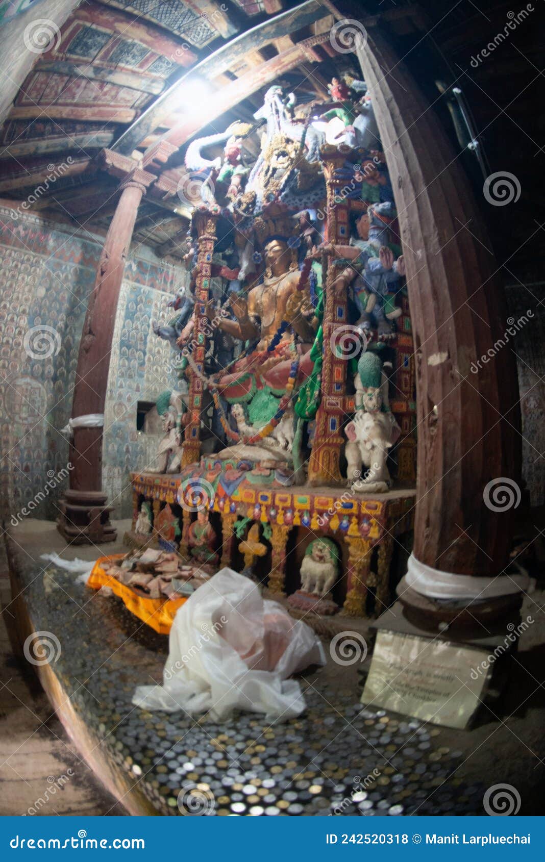 Large Standing Buddha in Alchi Monastery or Alchi Gompa at Ladakh ...