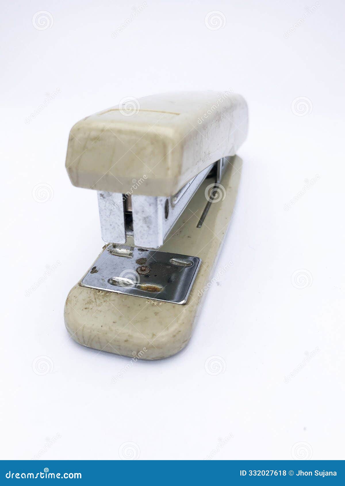 Closeup Large Staples Used Isolated on White Background Stock Photo ...