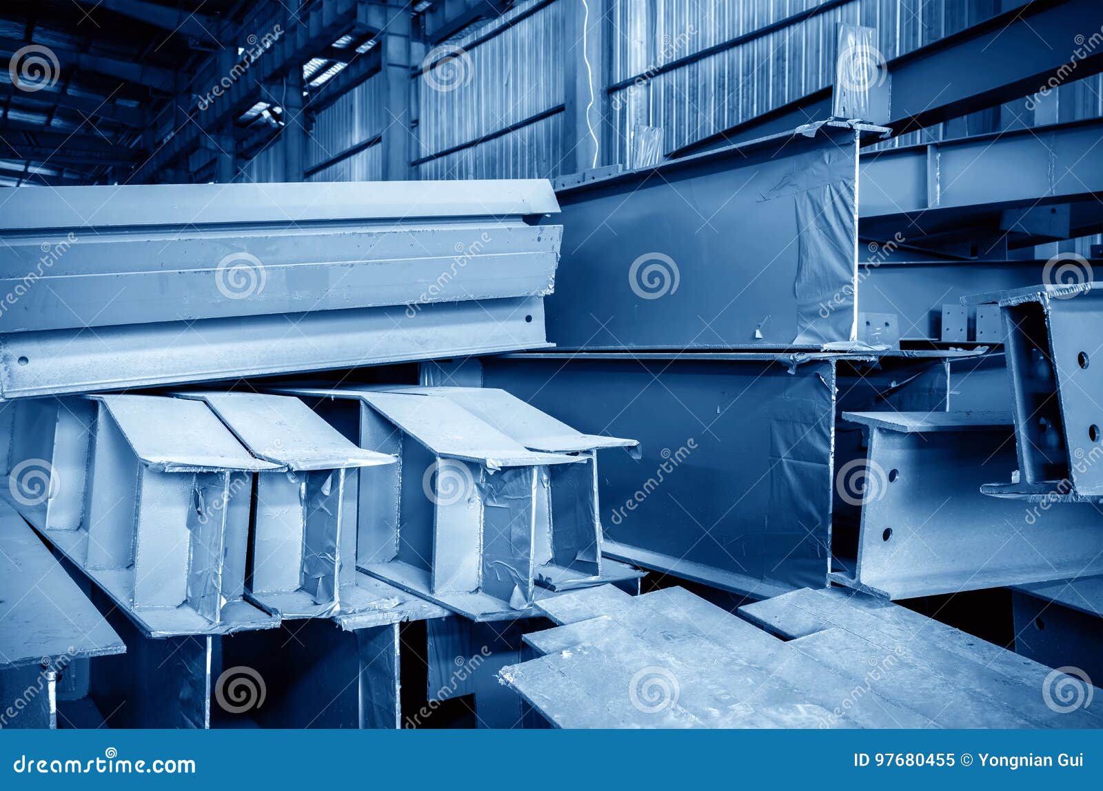 Large Steel Factory Warehouse Stock Image - Image of manufacture ...
