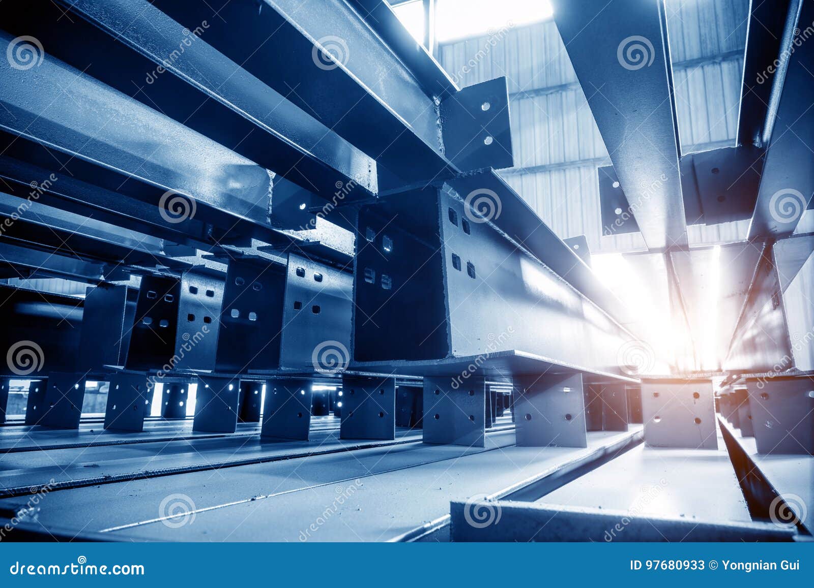 Large Steel Factory Warehouse Stock Image - Image of metalwork ...