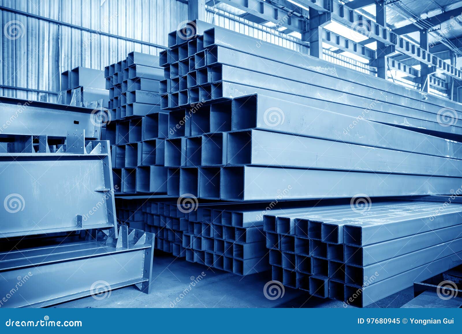 Large Steel Factory Warehouse Stock Image - Image of manufacturing ...
