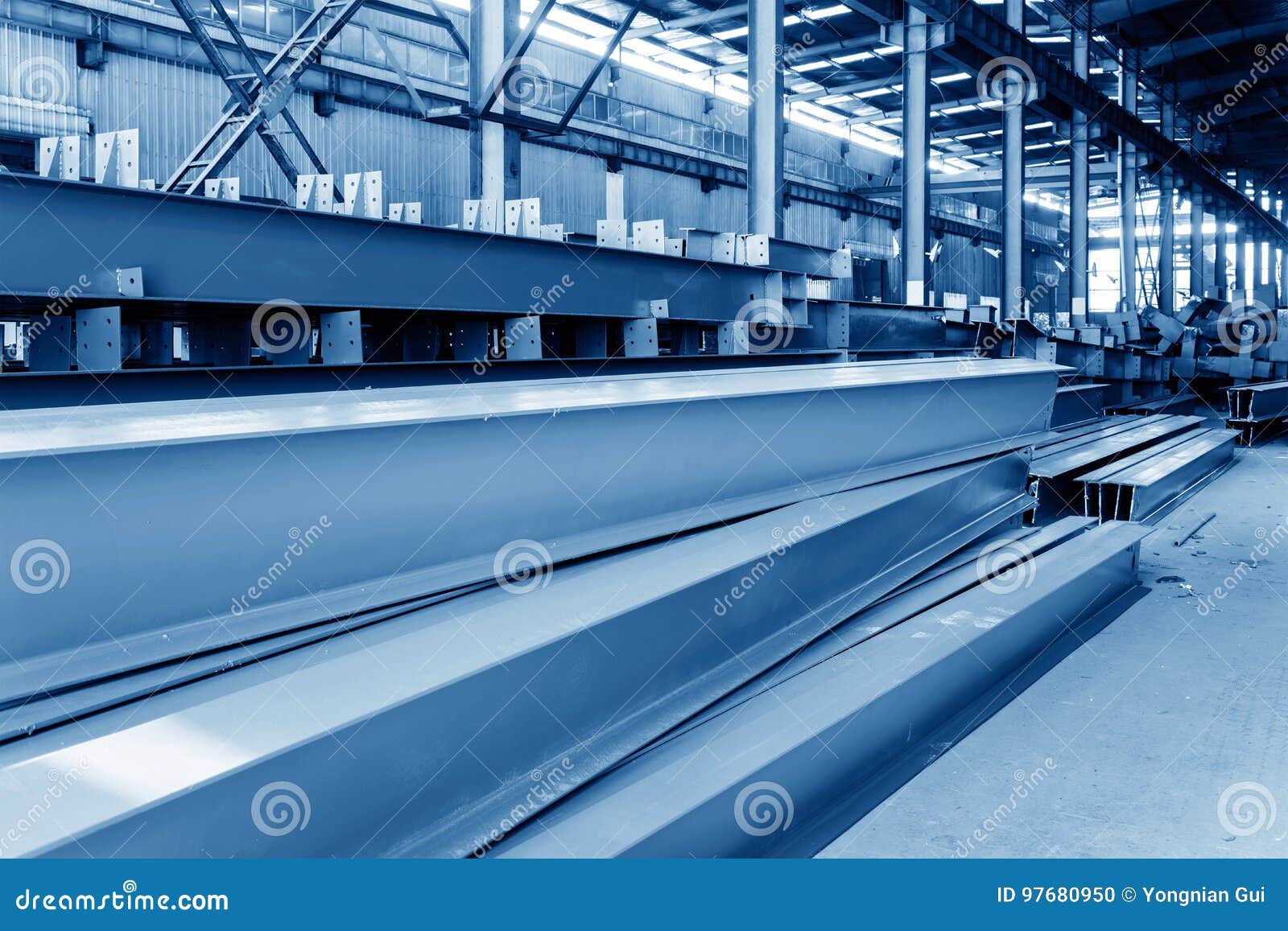 Large Steel Factory Warehouse Stock Photo - Image of metalworking ...