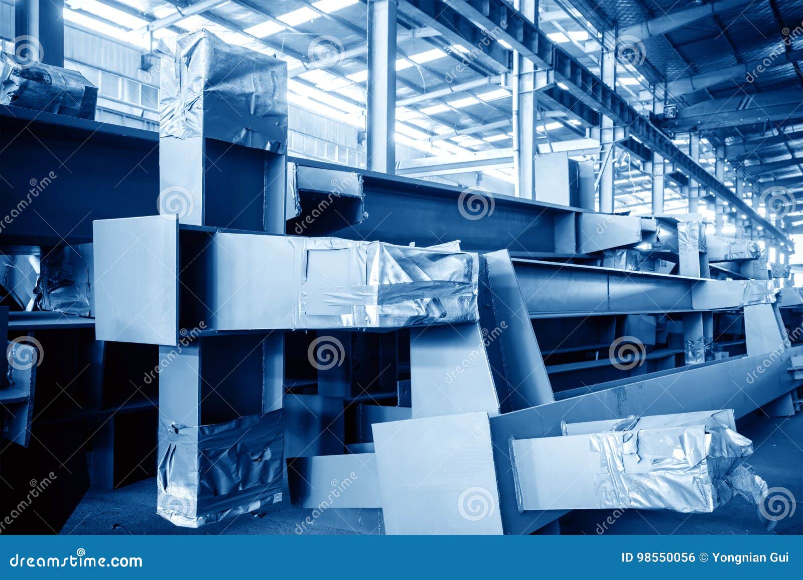 Large Steel Factory Warehouse Stock Photo - Image of metallurgy ...