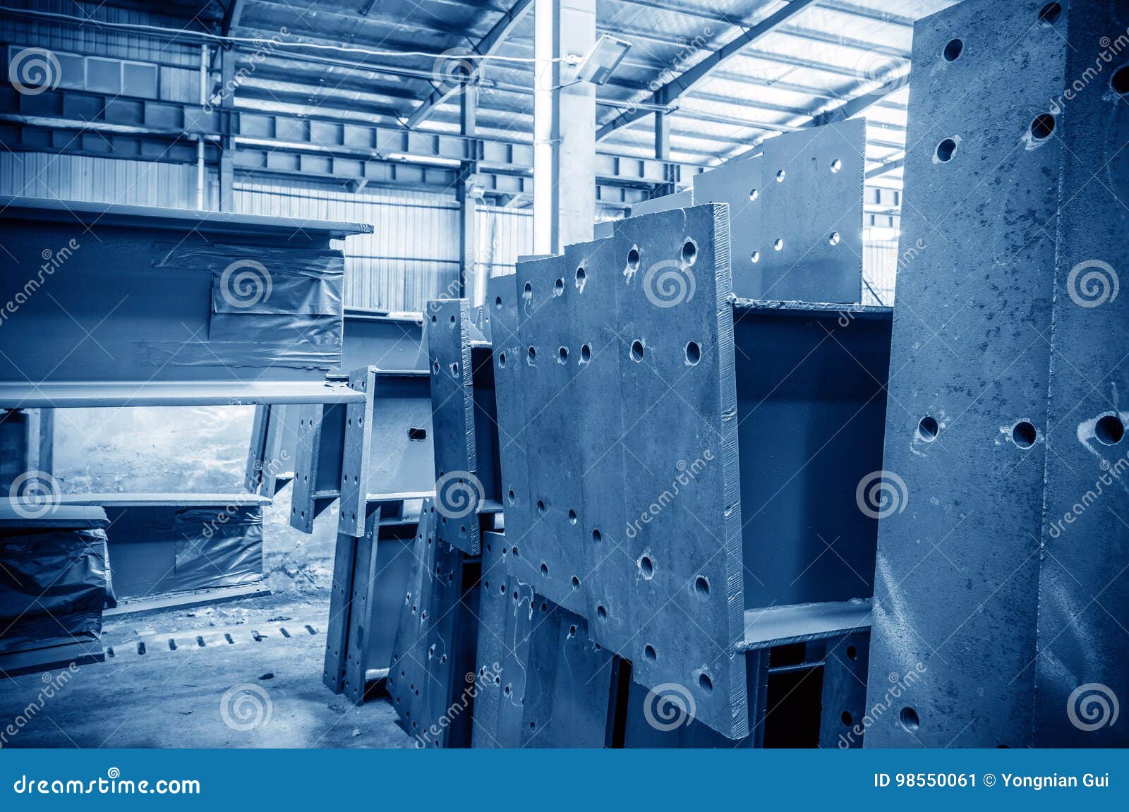 Large Steel Factory Warehouse Stock Image - Image of factory, metalwork ...