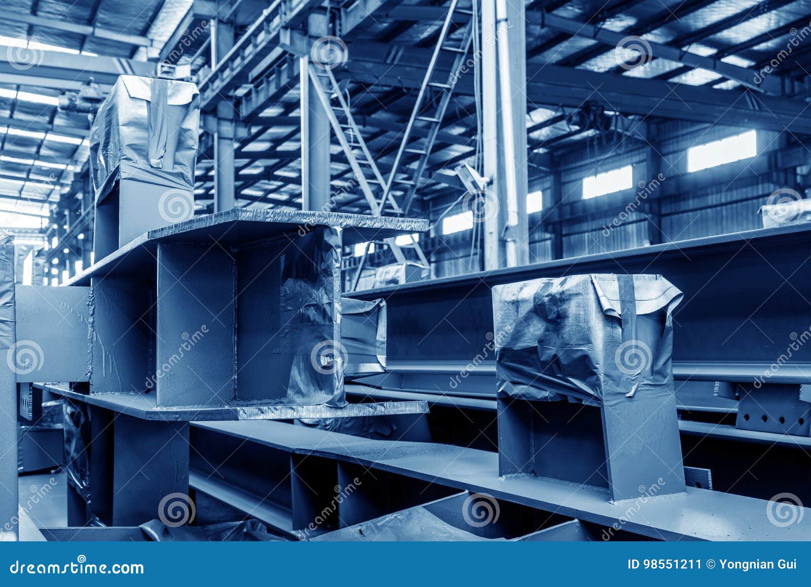 Large Steel Factory Warehouse Stock Image - Image of metallurgy ...