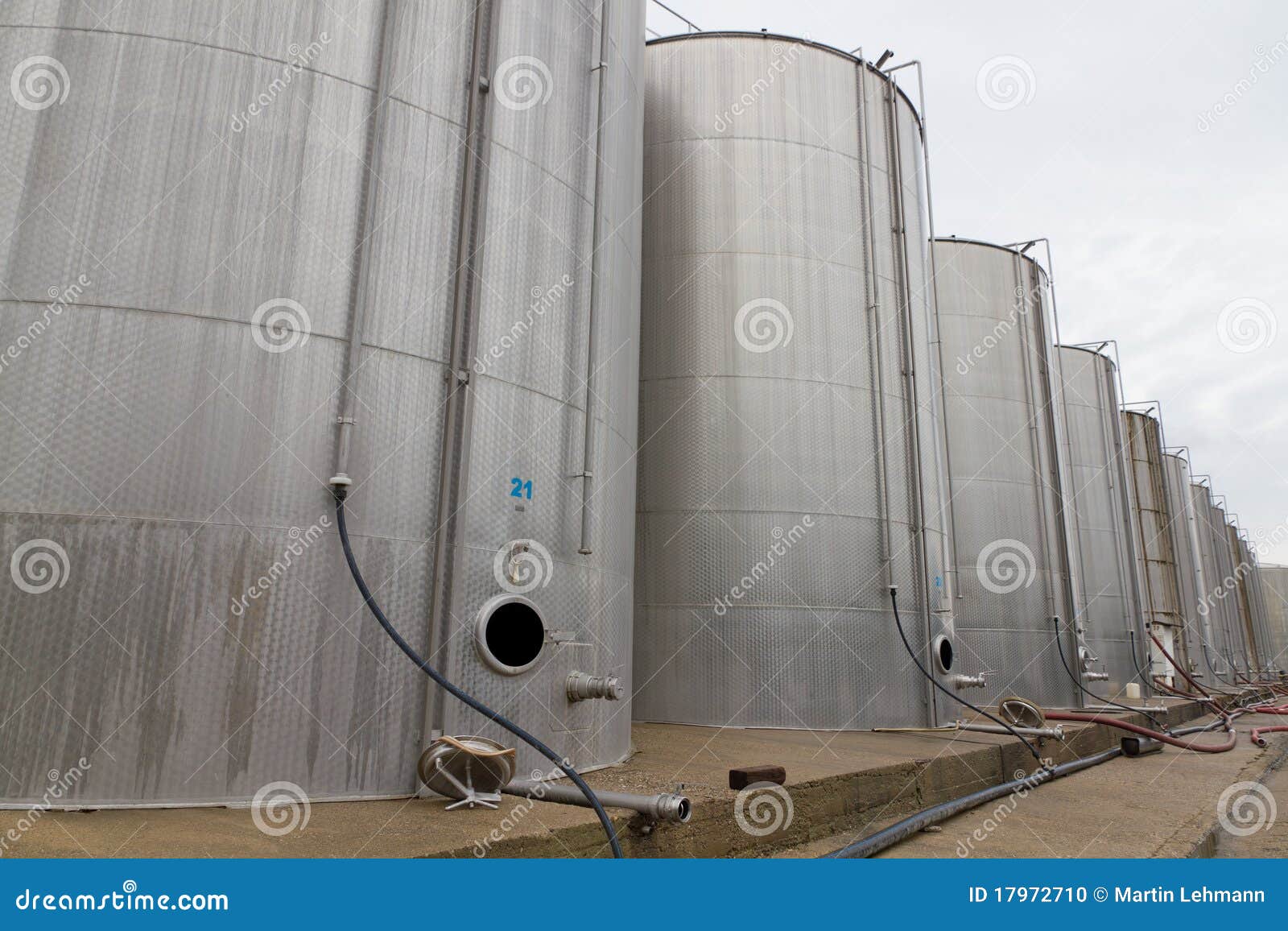 Large steel tank vessels stock photo. Image of outdoors - 17972710