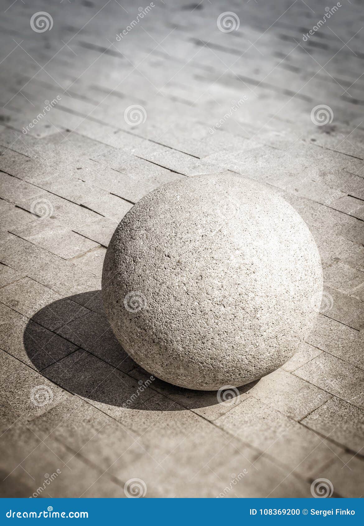 A large stone ball stock photo. Image of sphere, ornamental - 108369200