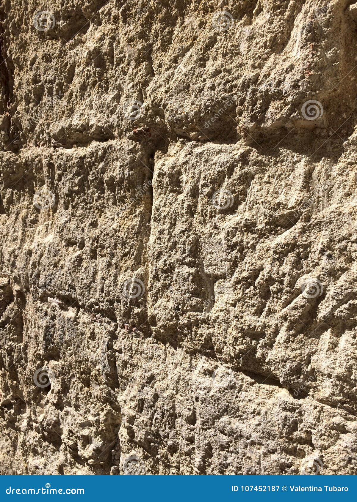 Large Stone Blocks of an Old Wall in the Sun Stock Image - Image of ...