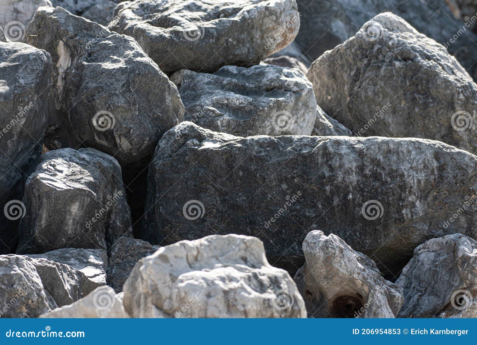 Large Stone Blocks at a Quarry Stock Image - Image of pile, outdoor ...