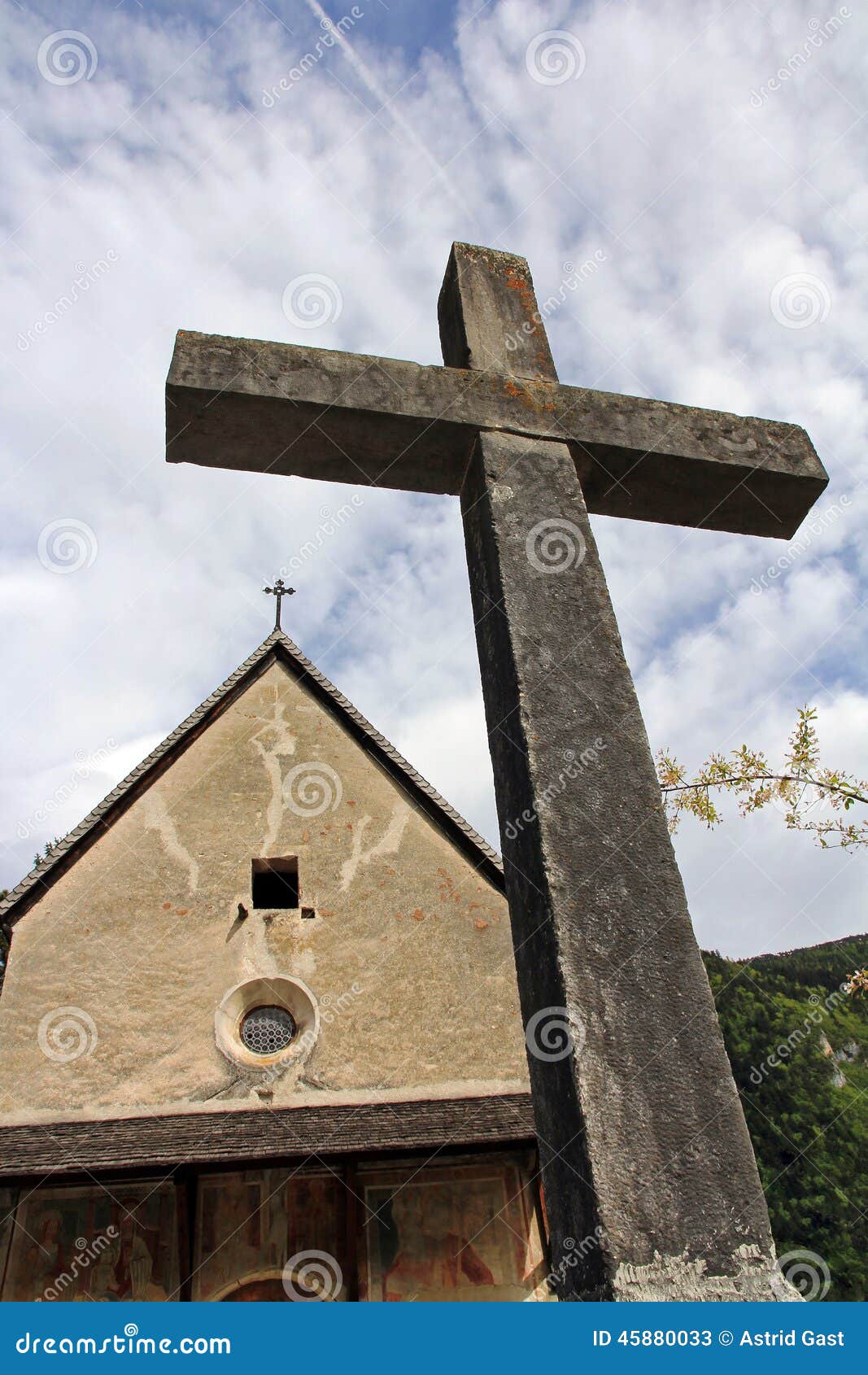 The large stone cross stock image. Image of believe, architecture ...