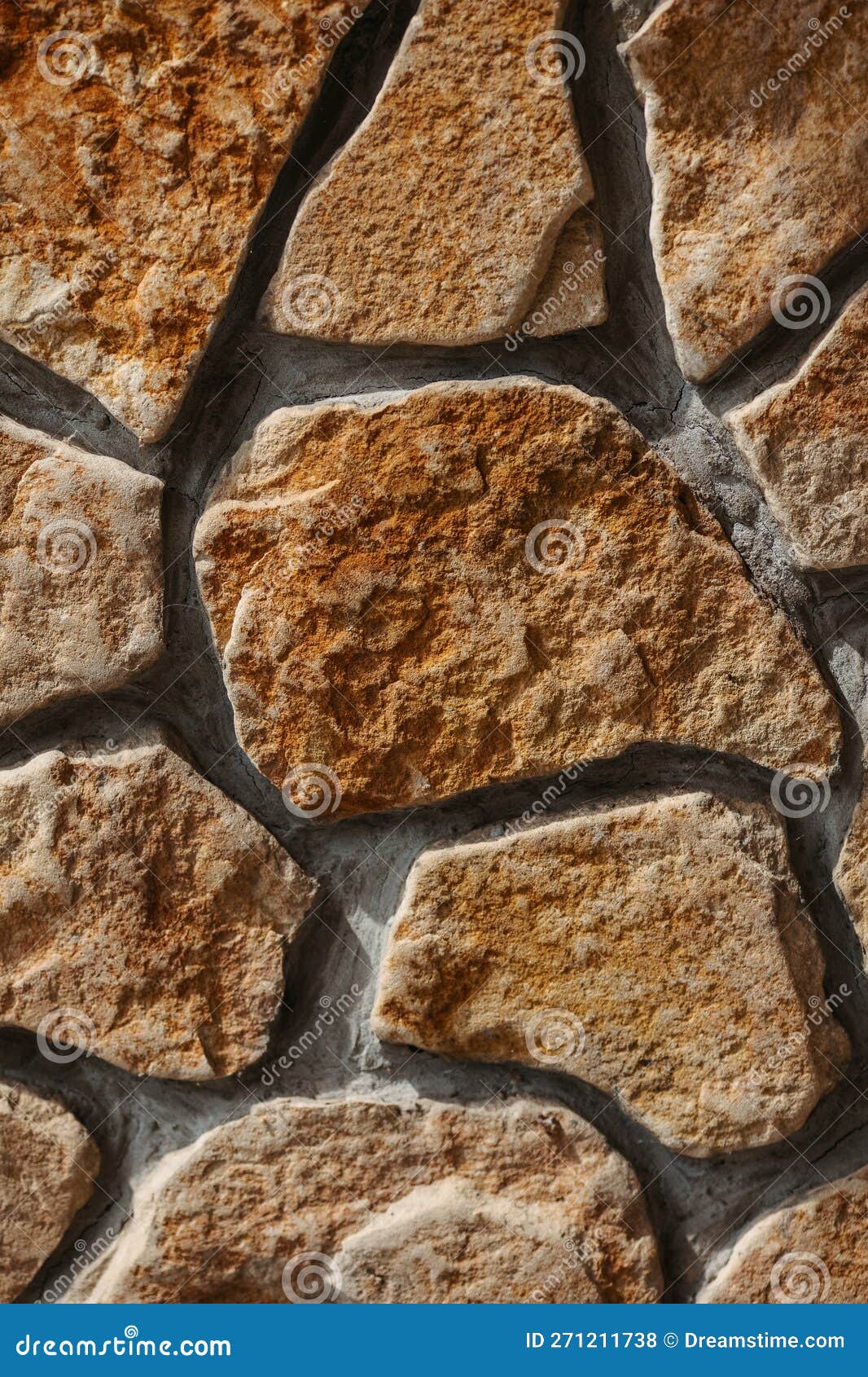 A Large Stone on the Foundation. Stone Landscape Design Stock Photo ...