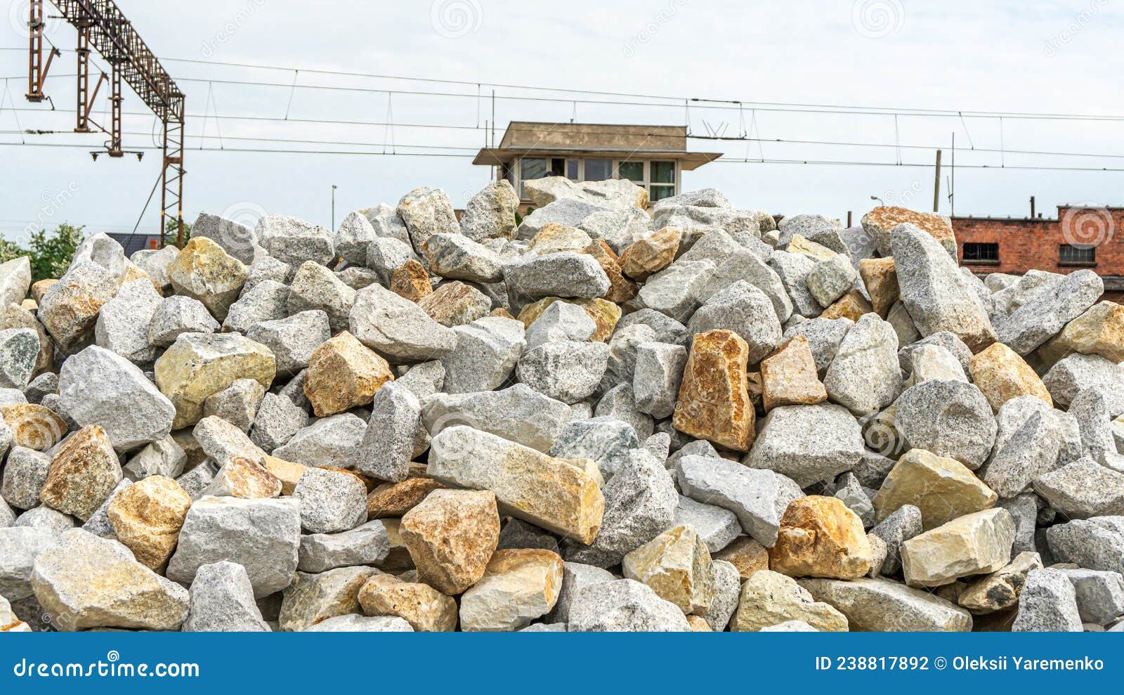 Large Stones for Construction. Stock Photo - Image of earth, global ...