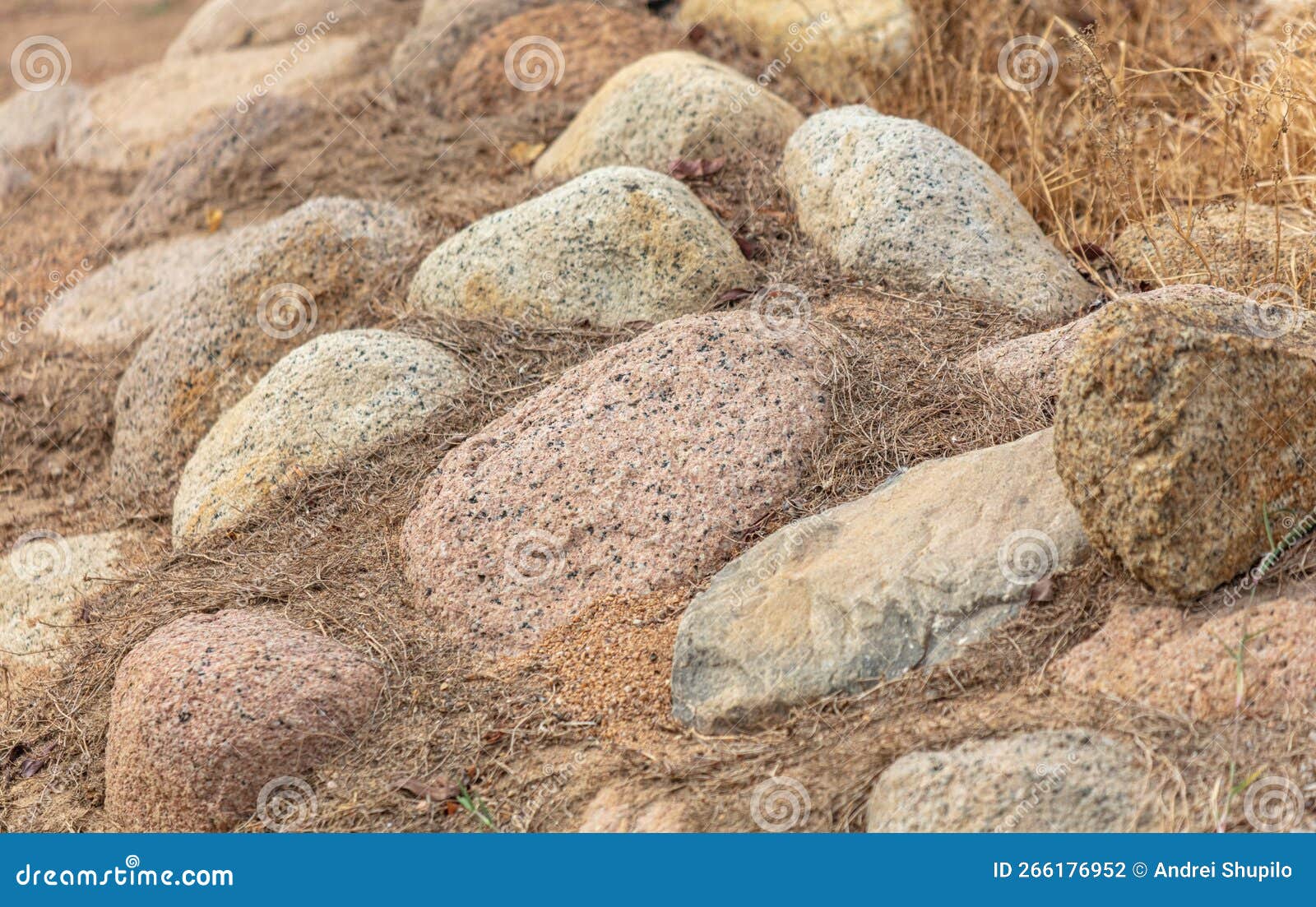Large Stones on the Ground. Stock Photo - Image of natural, pebble ...