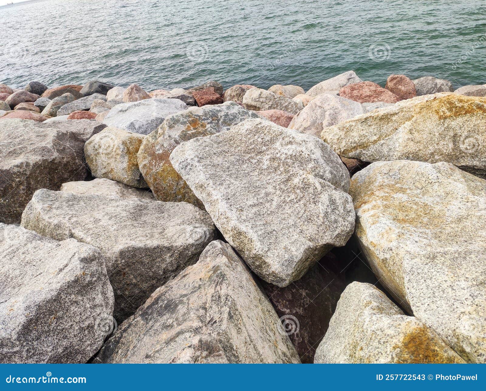 Large Stones on the Seashore. Stone Close Up Background Stock Image ...