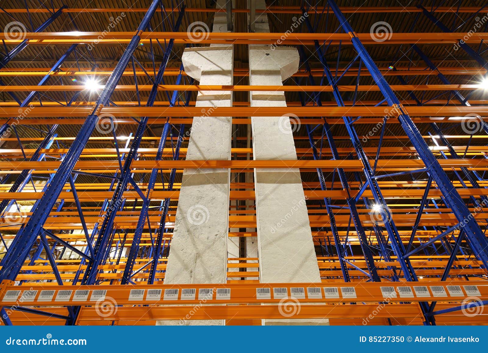 Large Storage Room with Shelves Stock Photo - Image of shelf, delivery ...