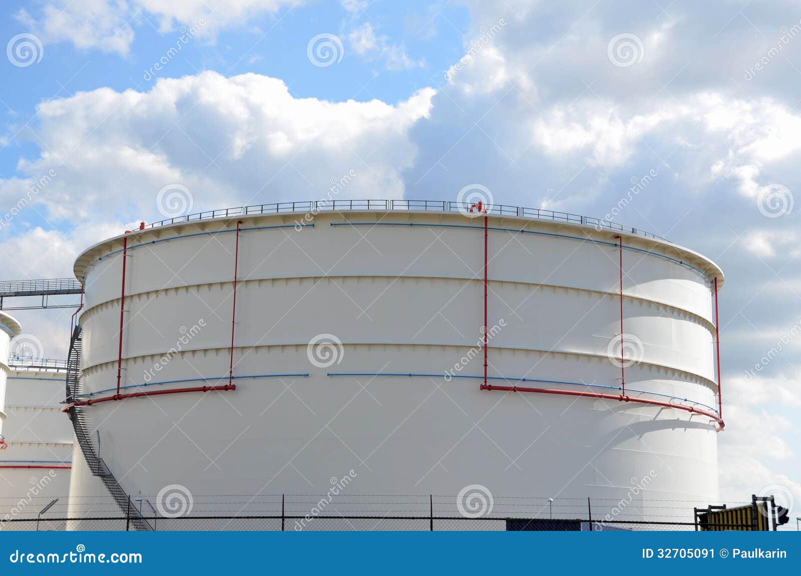 Large storage tank stock image. Image of diesel, export - 32705091