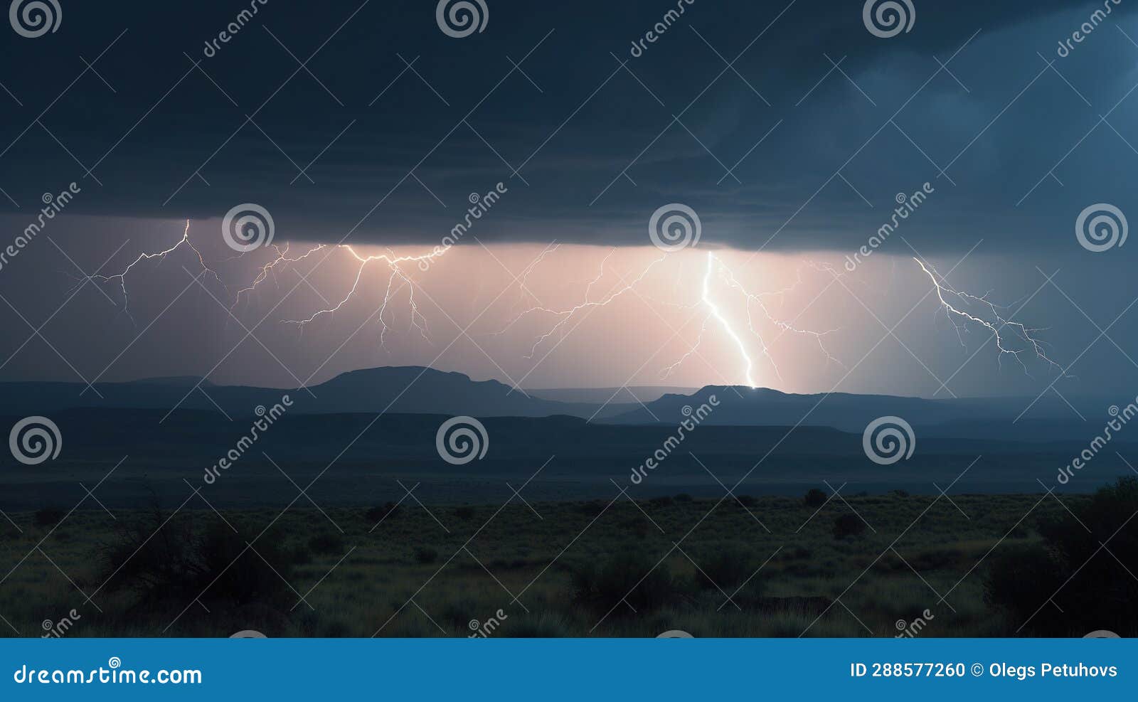 A Large Storm is Coming in Over the Mountains and Plains Stock ...