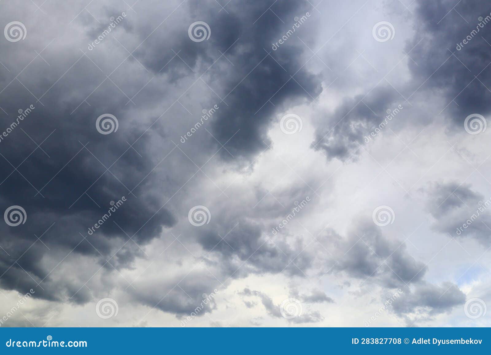 Large Storm Cumulus Clouds Float Across the Sky Stock Photo - Image of ...