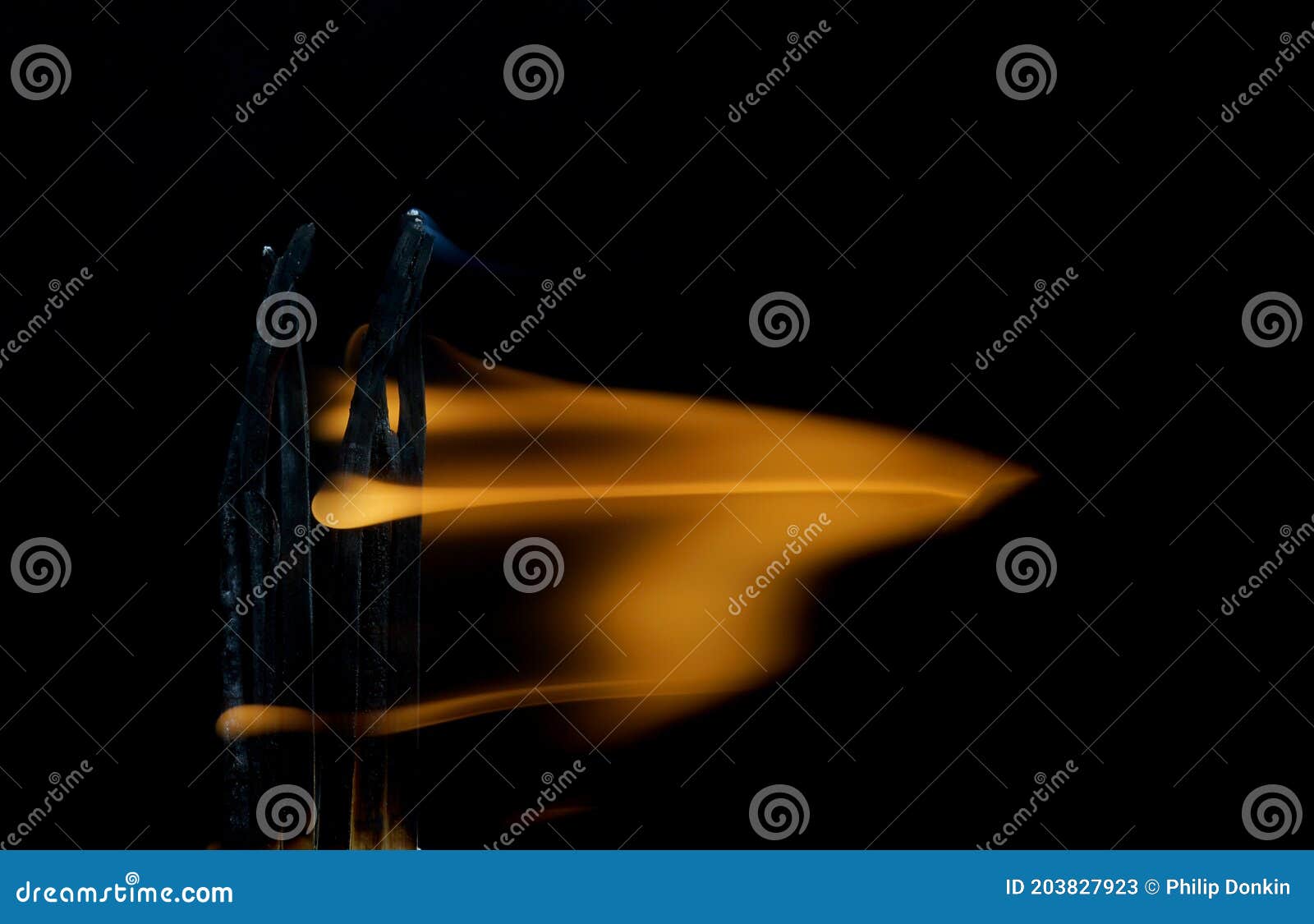 Large Striking Matches Lighter with Its Flame Showing Stock Image ...