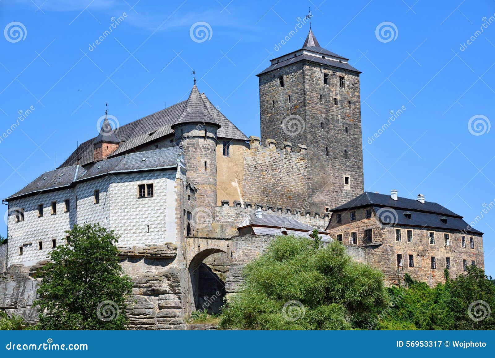 Large and Strong Gothic Medieval Castle Stock Image - Image of ...