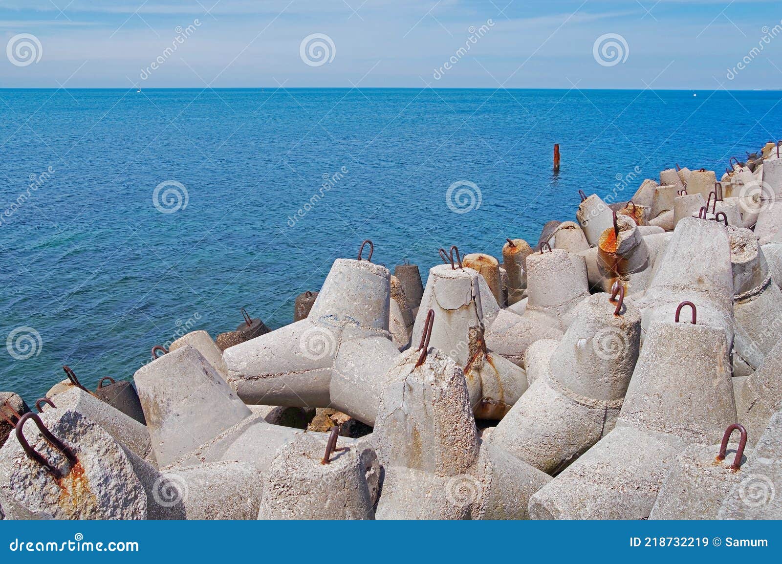 Large Structures Made of Concrete Stock Image - Image of blue, industry ...