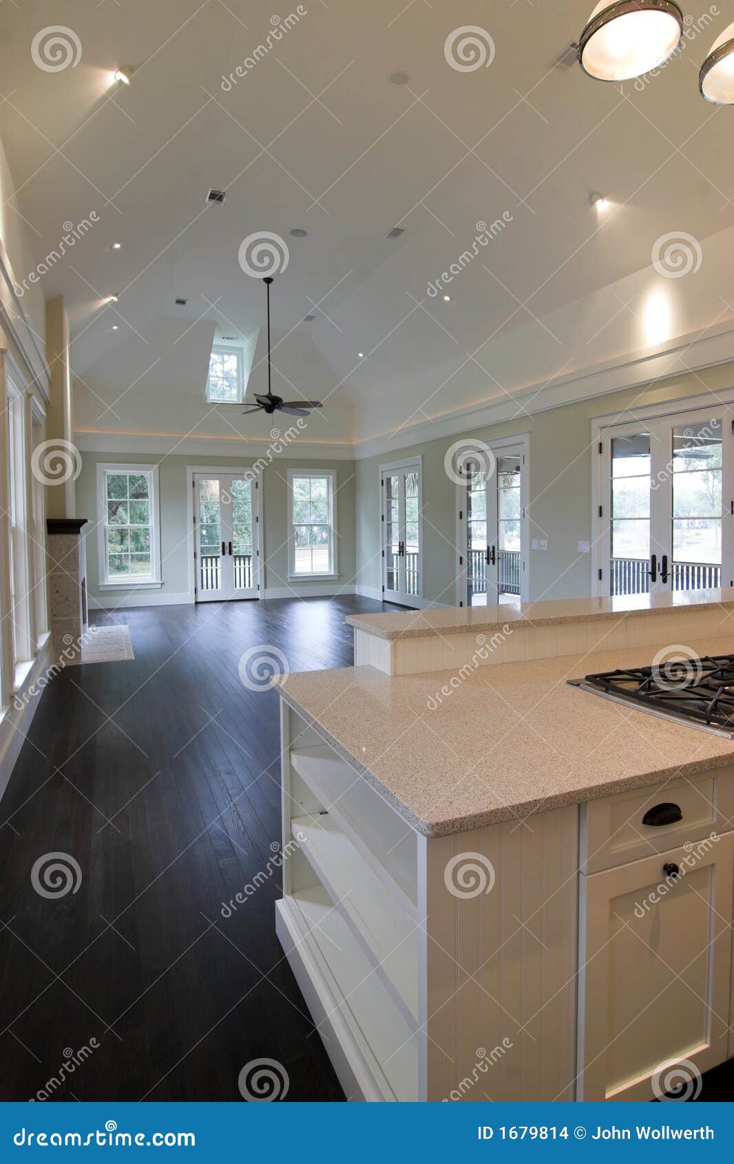 Large studio apartment stock photo. Image of room, window - 1679814