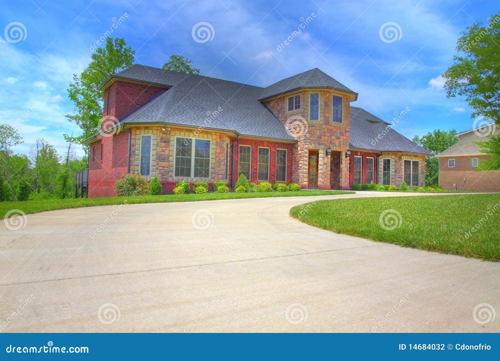 Large Suburban House stock photo. Image of development - 14684032