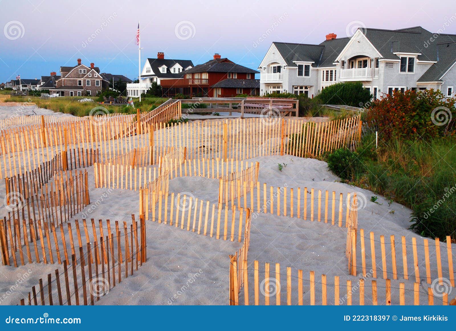 Large Summer Homes on the Beach Stock Image - Image of diagonal ...