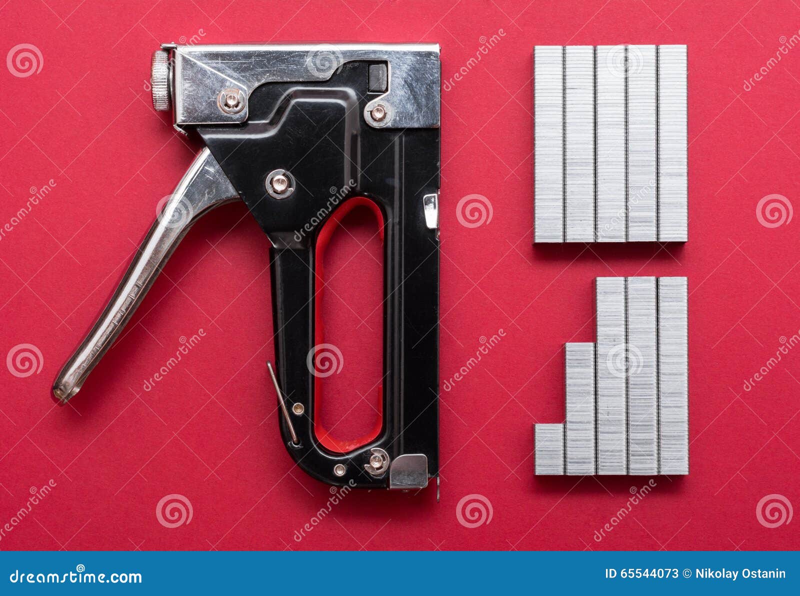 Large tacker stapler gun stock image. Image of large - 65544073