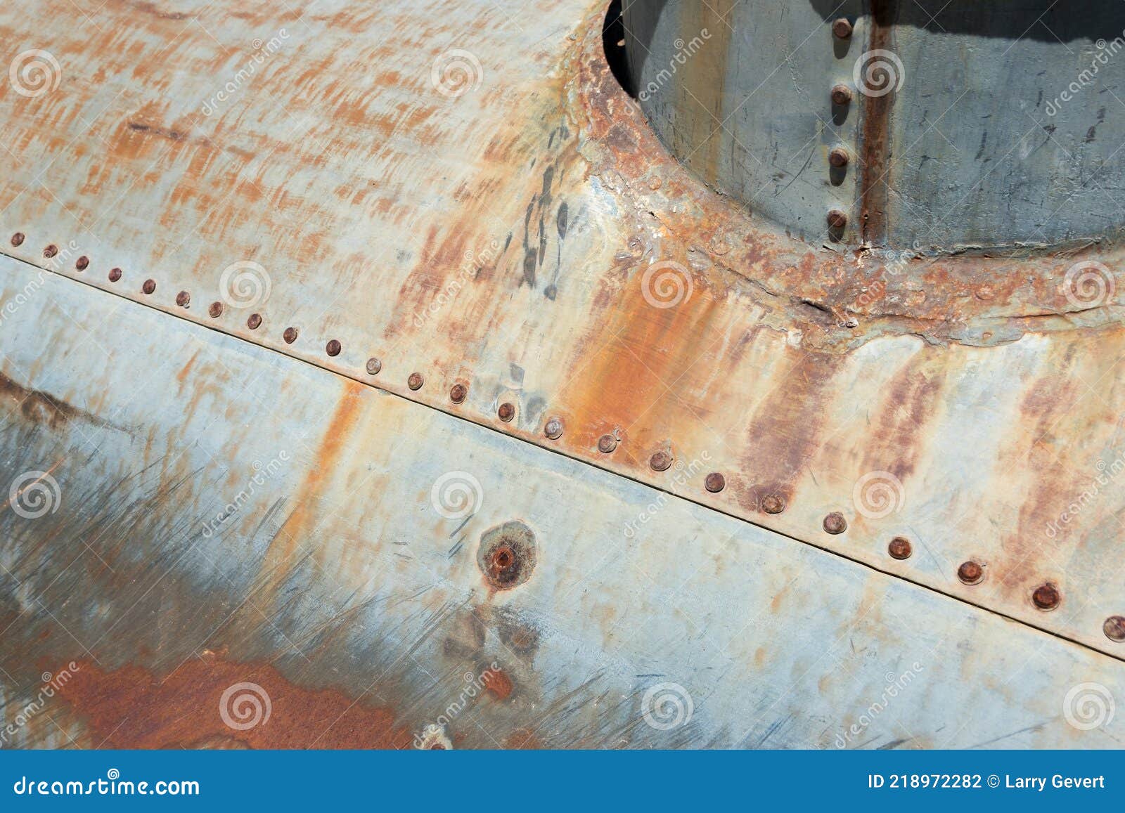 Large Tank is Riveted Together Stock Photo - Image of decor, drain ...