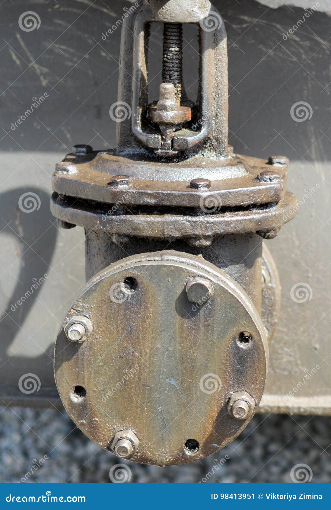 Large Tap on Transformer Pipe Stock Image - Image of metallic, pressure ...