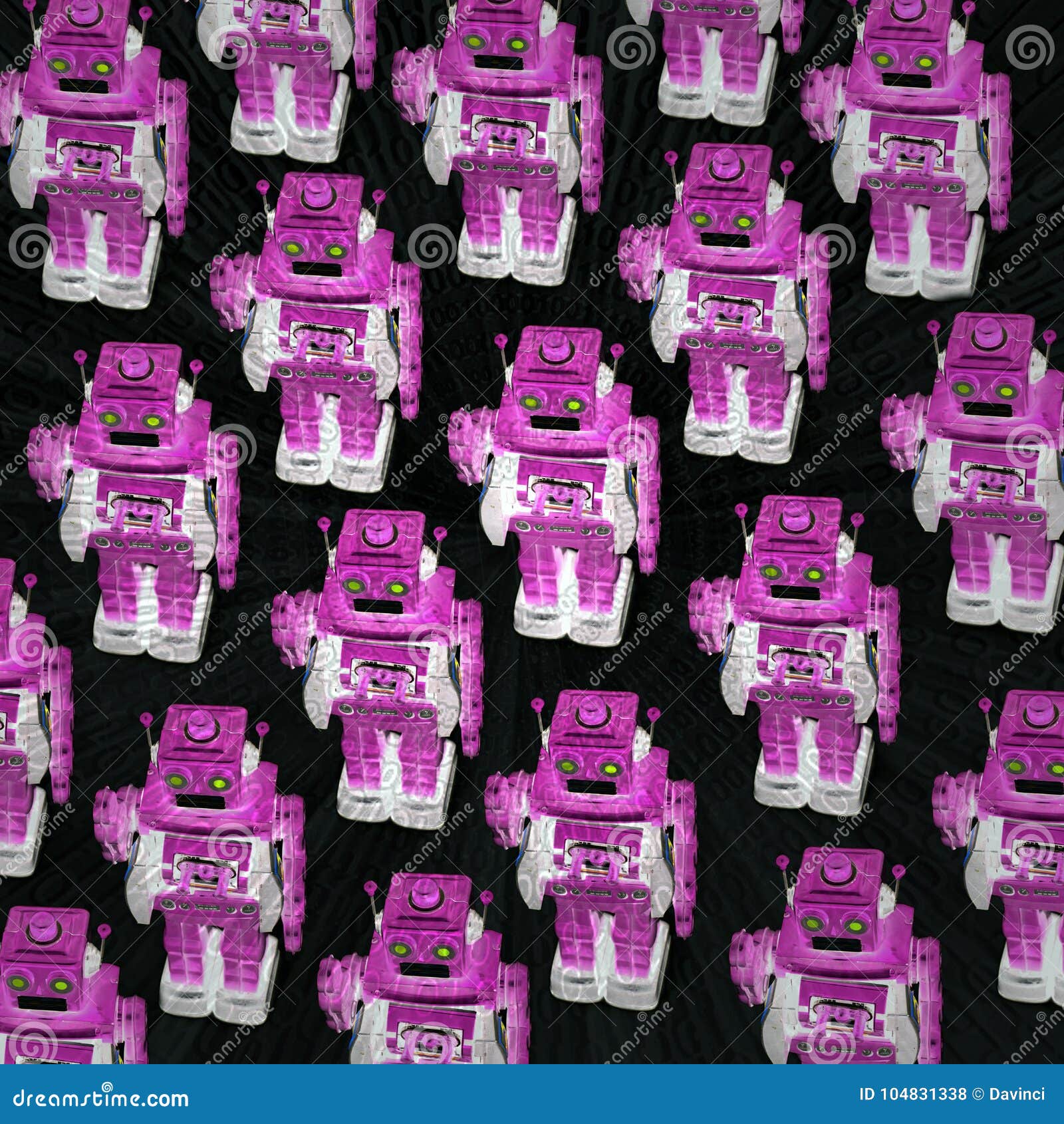 Large team of Robots i stock photo. Image of group, standout - 104831338