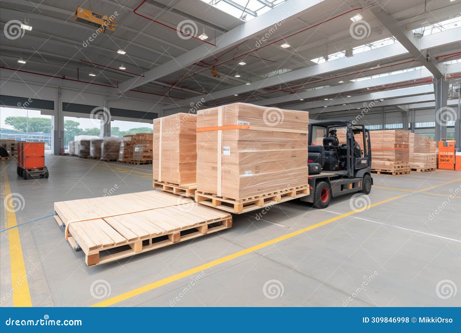 Warehouse Stock for Logistic Delivery and Distribution of Goods in a ...