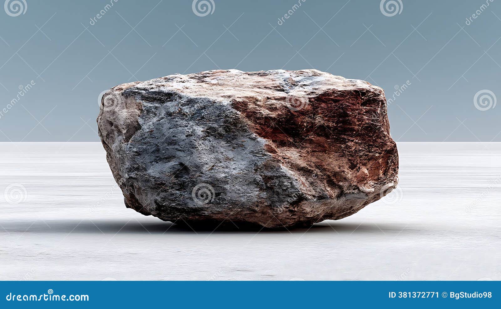 Large Boulder Watercolor Isolated Illustration In Cartoon Style. Hand ...