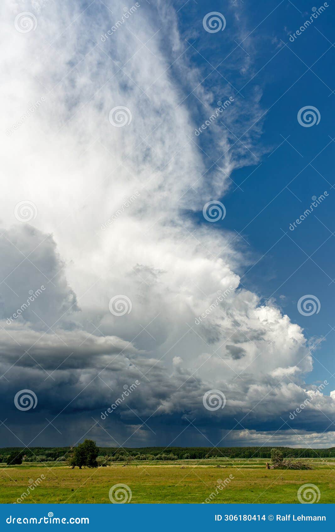 Large thundercloud stock photo. Image of meadow, condensation - 306180414