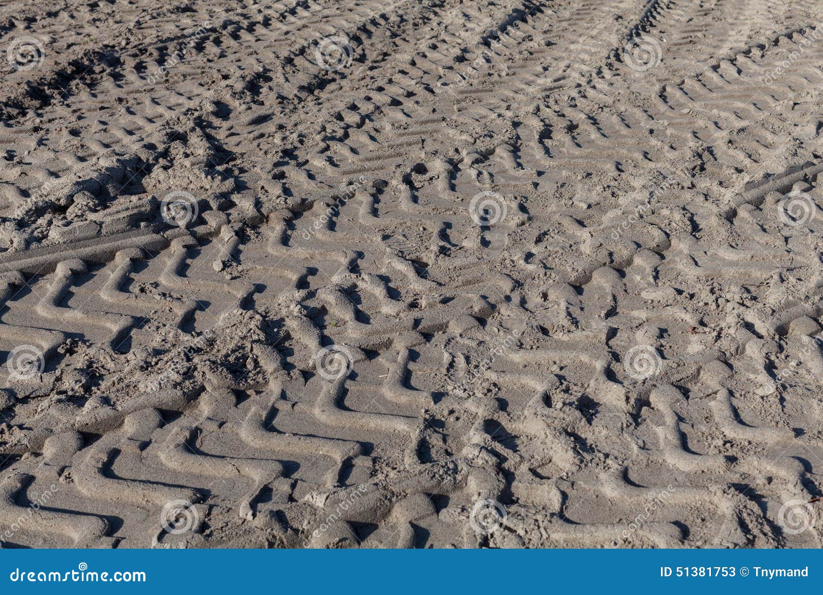 Large Tire Tracks in Sand stock image. Image of tyre - 51381753