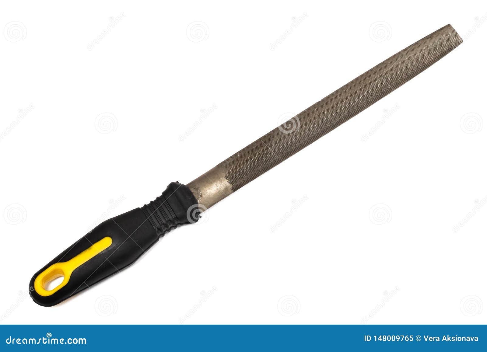 Large Tool File Close Up, Isolate Stock Image - Image of close, stained ...
