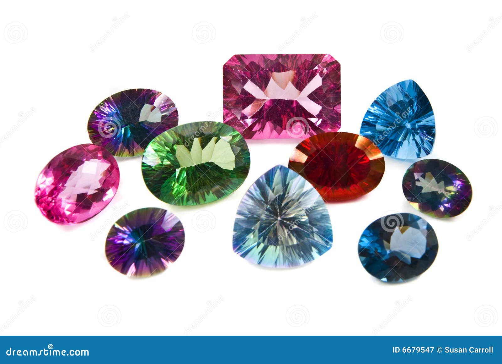 Large topaz faceted stones stock image. Image of blue - 6679547