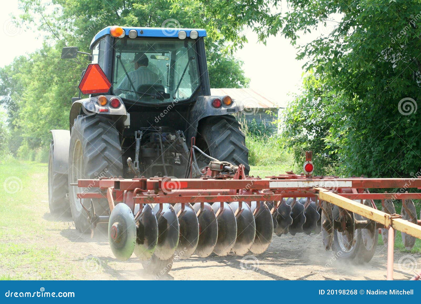 Large Tractor Pulling Discs Stock Photo - Image of plow, equipment ...
