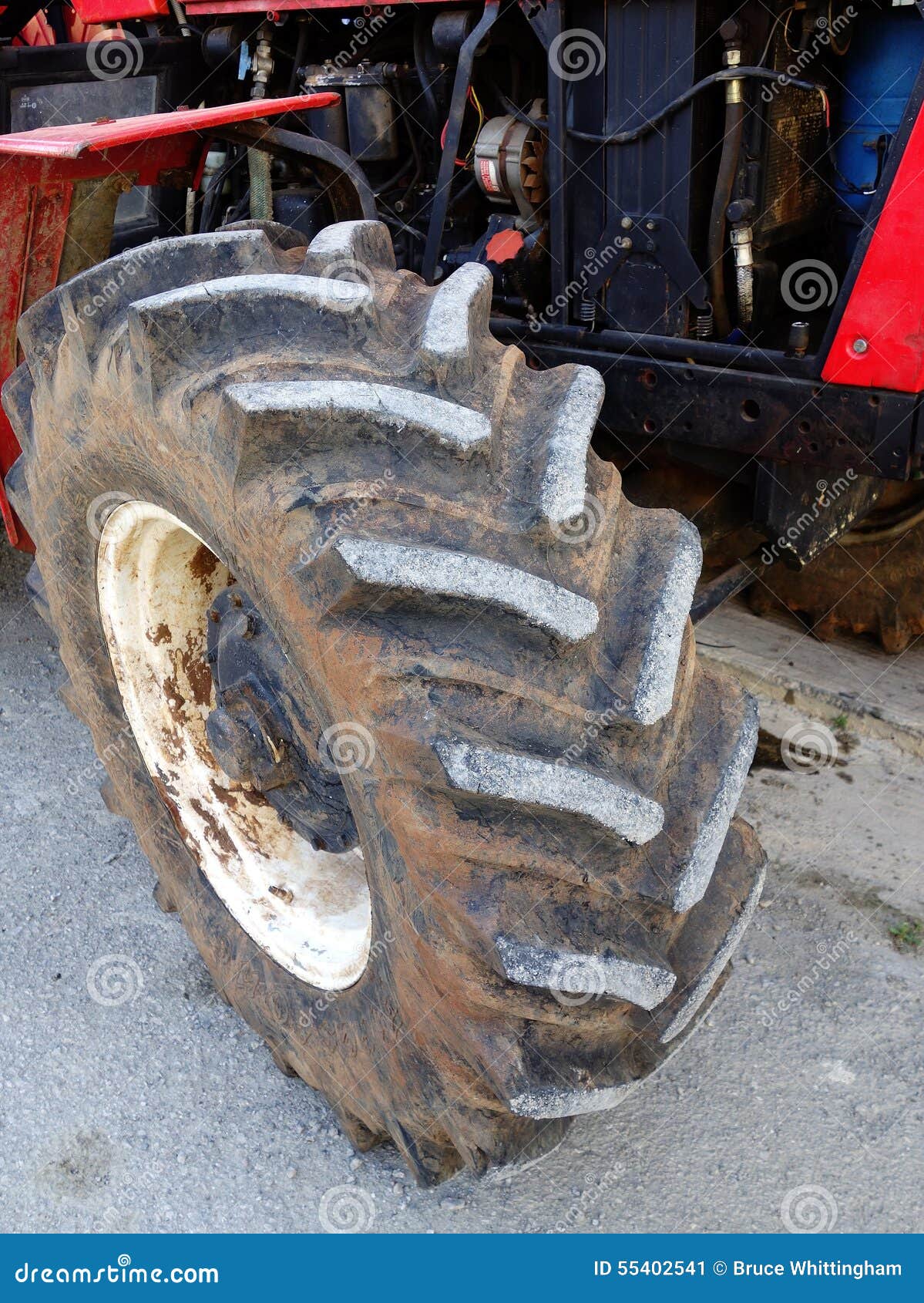 Large Tractor Tyre stock image. Image of tough, rural - 55402541