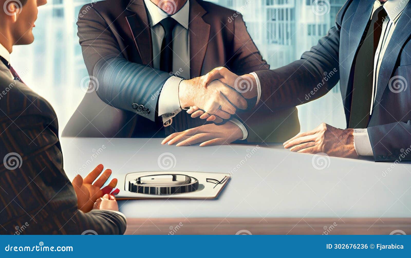 Large Traders Shaking Hands Stock Illustration - Illustration of limb ...
