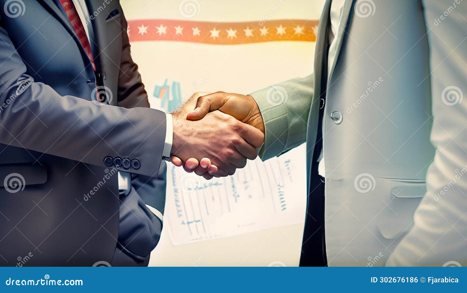 Large Traders Shaking Hands Stock Illustration - Illustration of ...