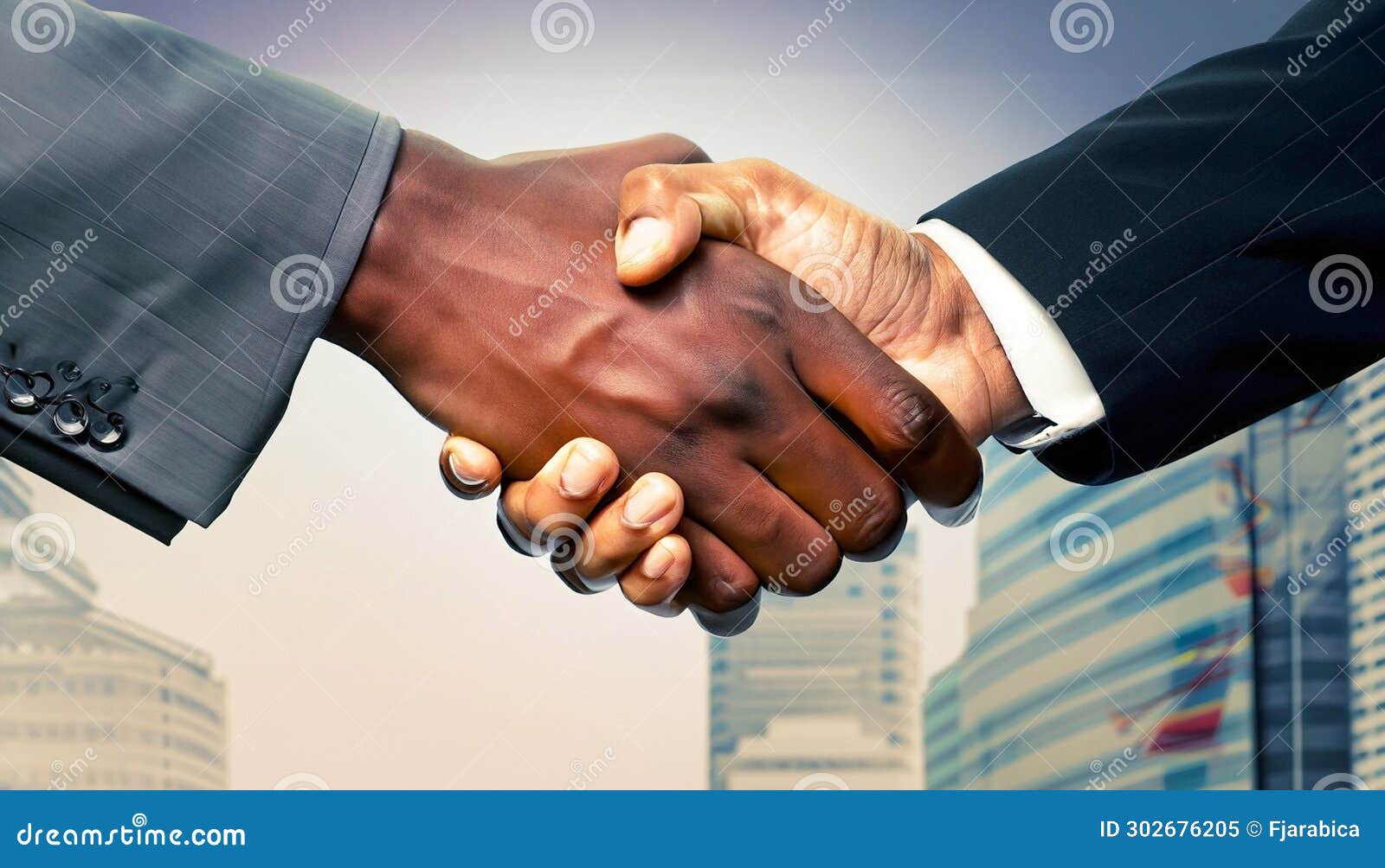 Large Traders Shaking Hands Stock Illustration - Illustration of ...